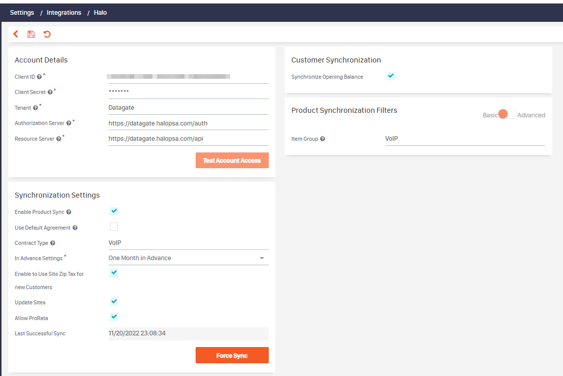 How to synchronize HaloPSA contracts – Datagate - Help Centre