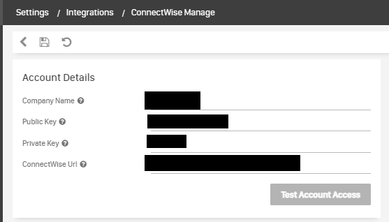 How to Configure the ConnectWise Integration – Datagate - Help Centre