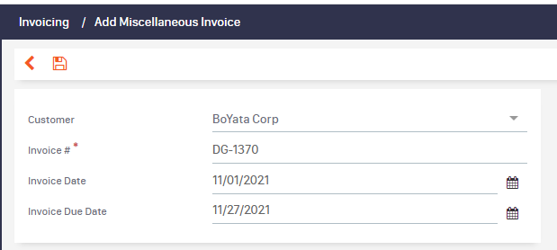 How to Create a Miscellaneous invoice – Datagate - Help Centre