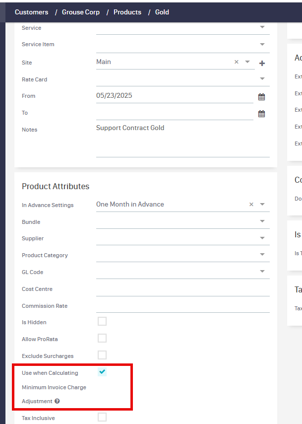 How to specify Minimum Invoice Charges – Datagate - Help Centre